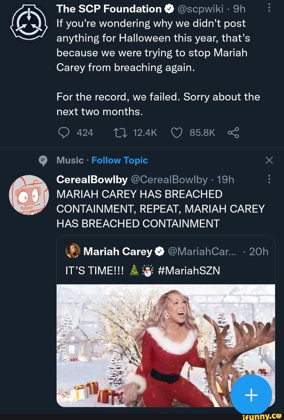 The SCP Foundation @ @scpwiki Sh If you're wondering why we didn't post ...