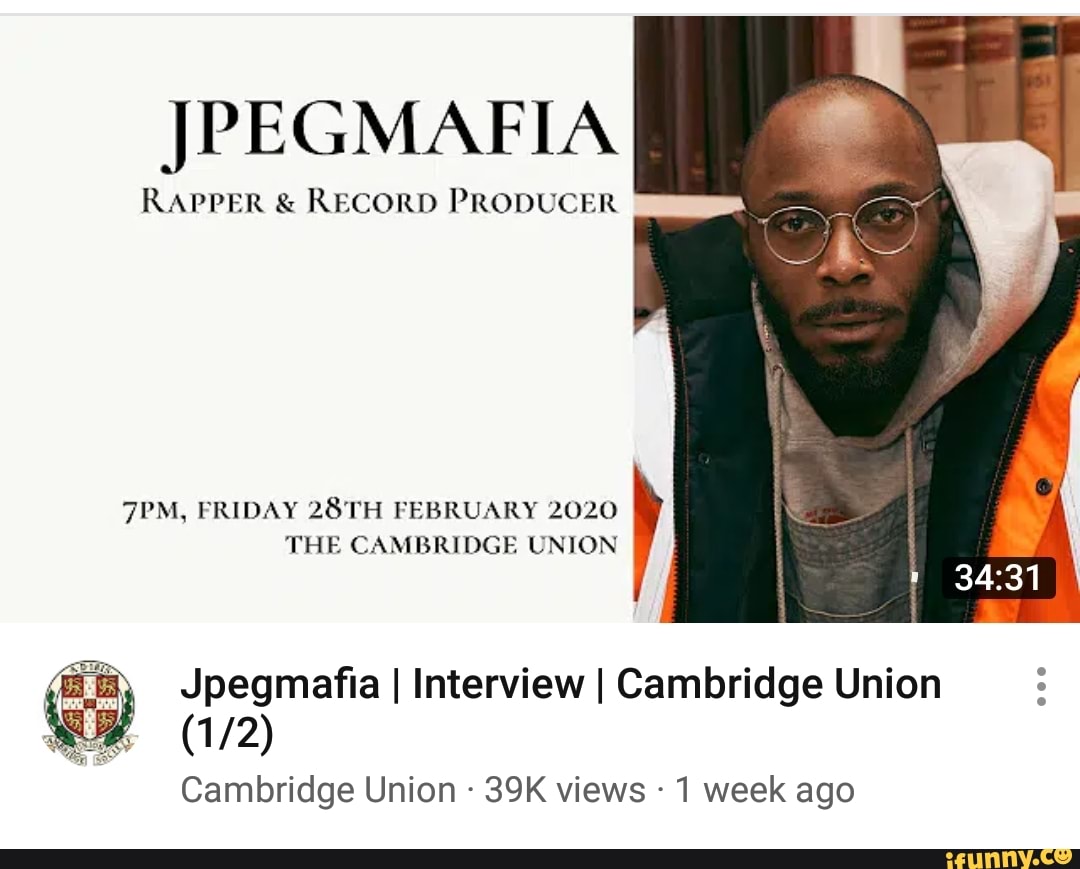 JPEGMAFIA RAPPER RECORD PRODUCER 7PM, FRIDAY 28TH FEBRUARY 2020 ...