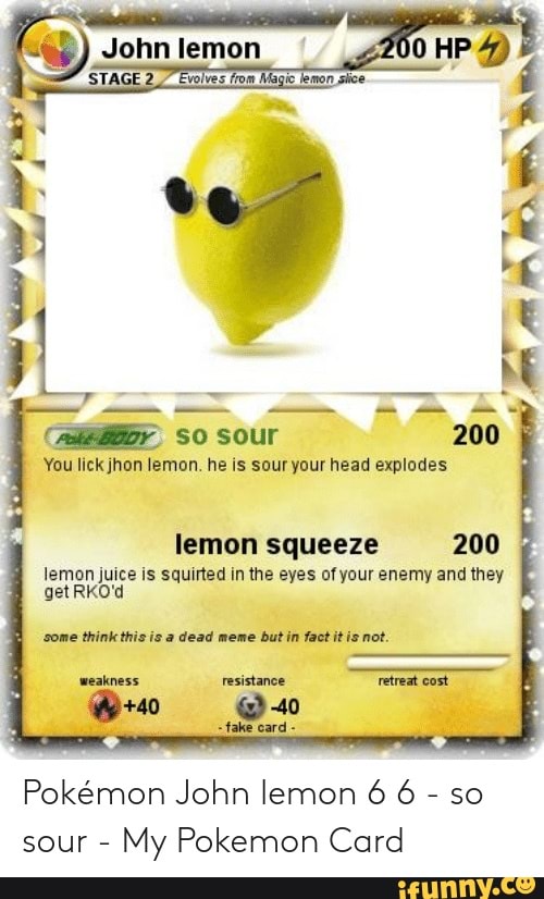 Lemen so sour 200 You lick hon lemon. he is sour your head explodes ...