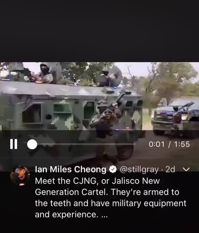 Meet the CJNG, or Jalisco New Generation Cartel. They're armed to the ...