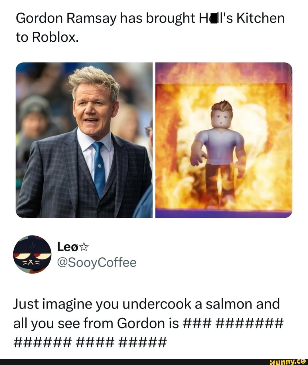 Gordon Ramsay has brought Kitchen to Roblox. @SooyCoffee Just imagine ...