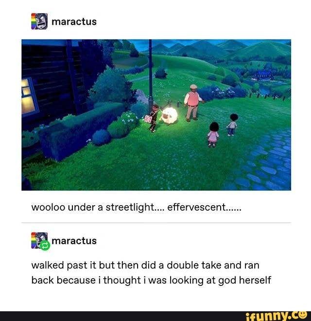 Maractus wooloo under a streetlight.... effervescen Bey maractus walked ...