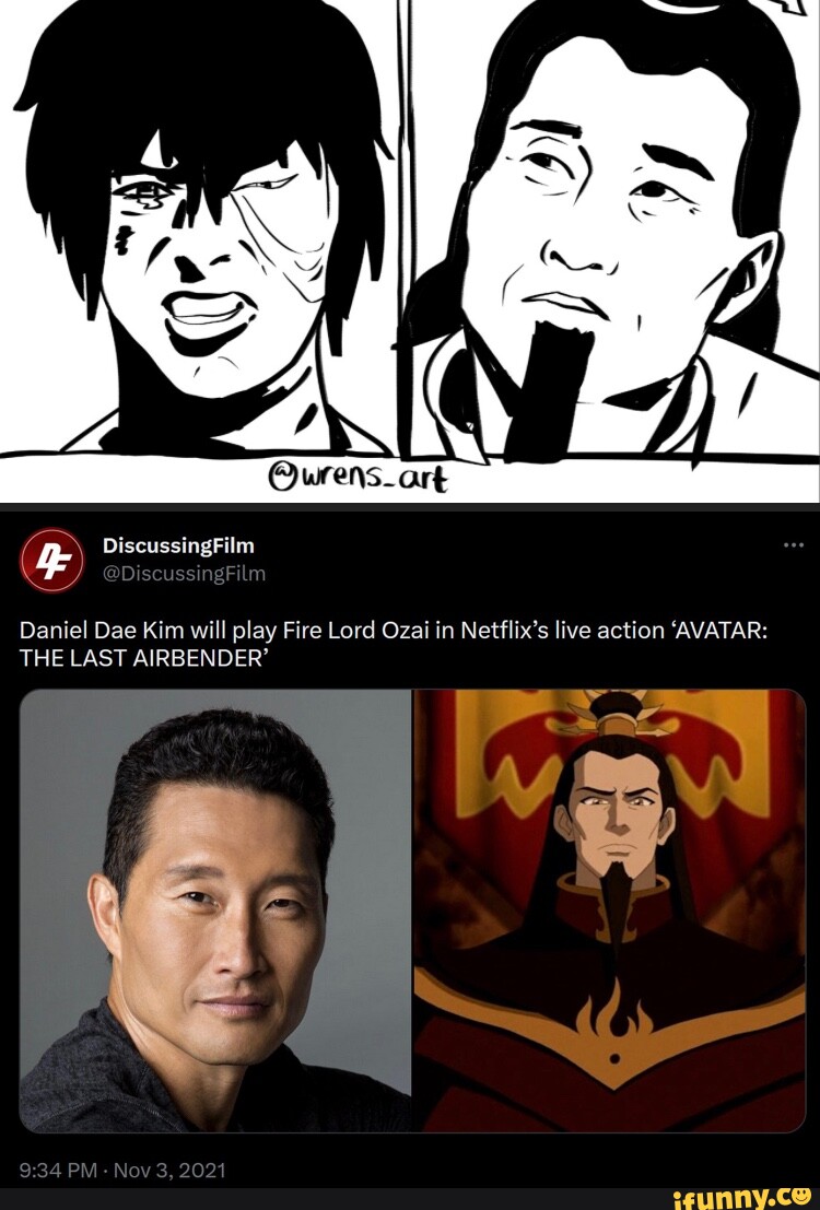 DiscussingFilm Daniel Dae Kim will play Fire Lord Ozai in Netflix's ...