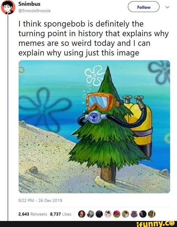 @SnoozieSnoozie I think spongebob is definitely the turning point in ...