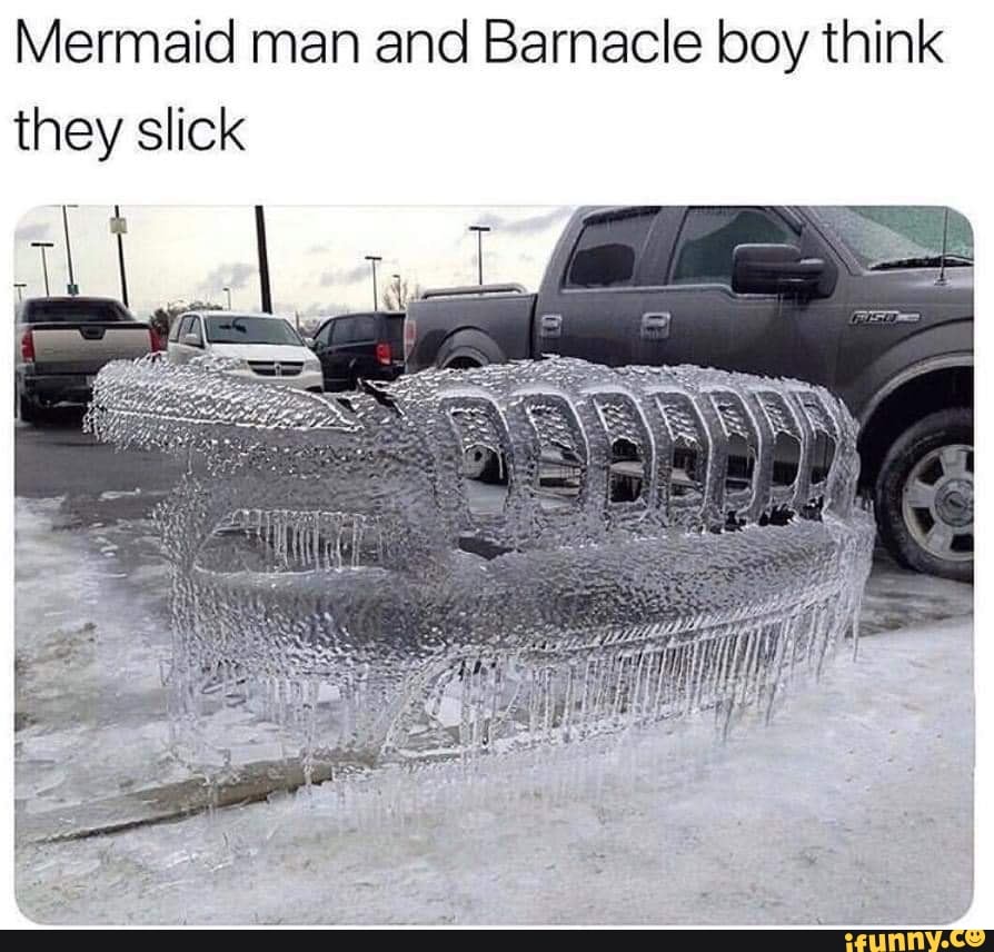 Mermaid man and Barnacle boy think they slick - iFunny