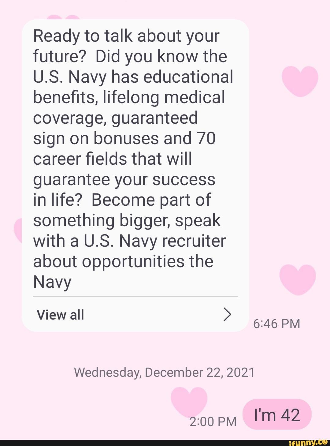 Ready to talk about your future? Did you know the U.S. Navy has ...