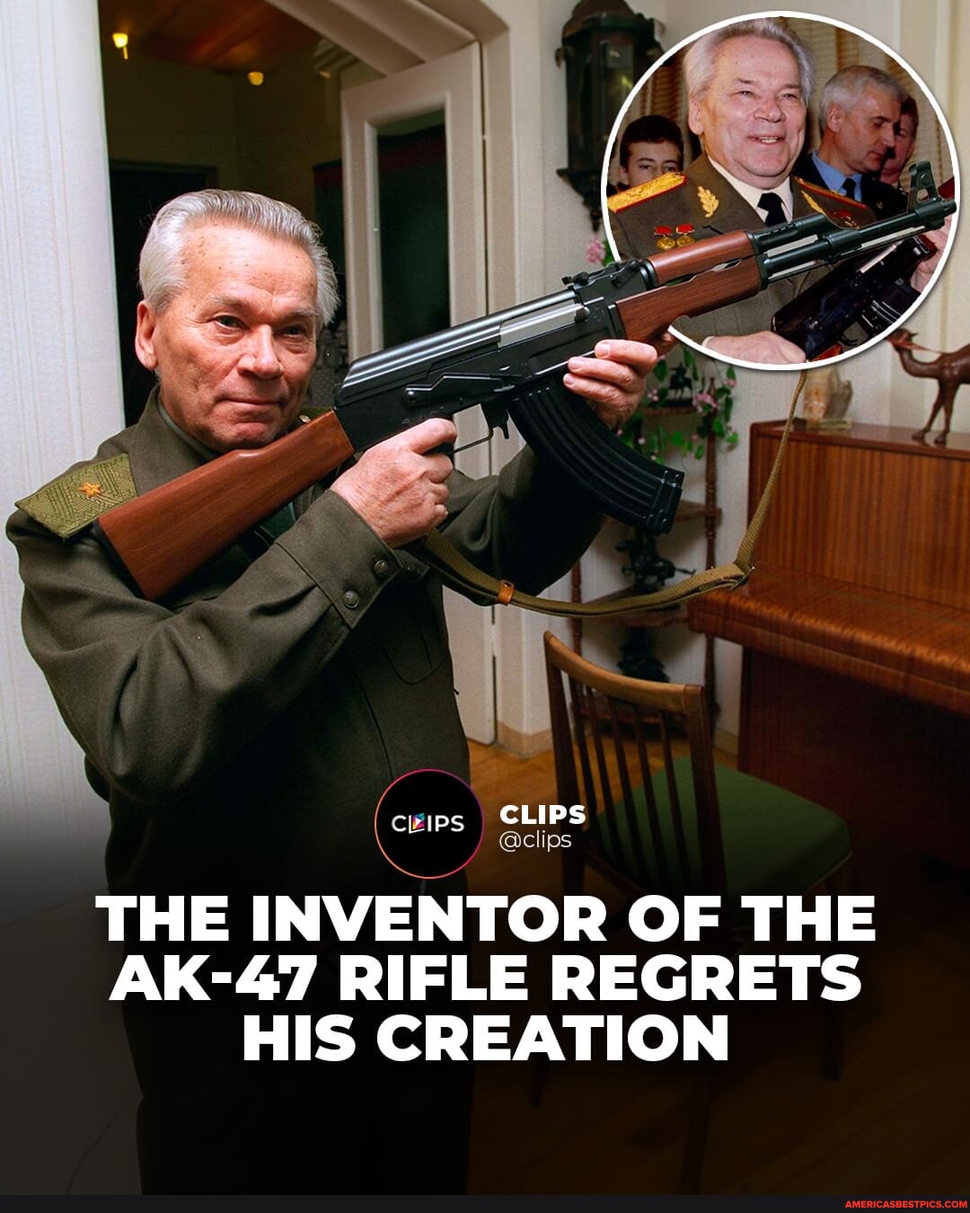 Mikhail Kalashnikov, the inventor of the AK-47 rifle, wrote a letter ...