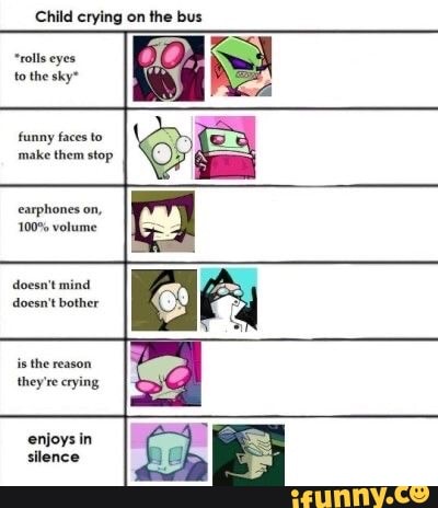 Child crying on the bus *rolls eyes to the sky" funny faces to make ...