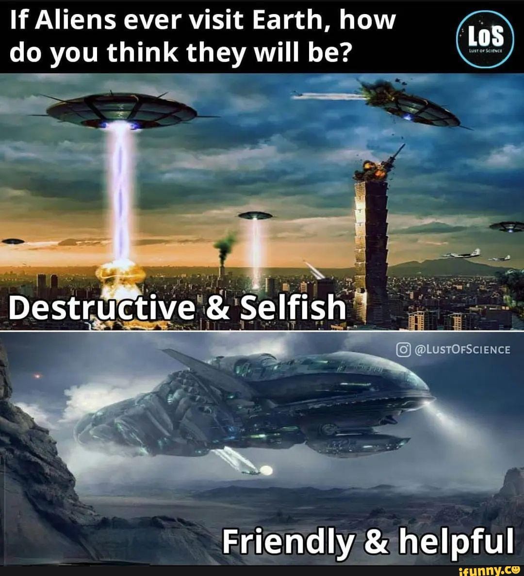 If Aliens ever visit Earth, how do you think they will be? Los ...