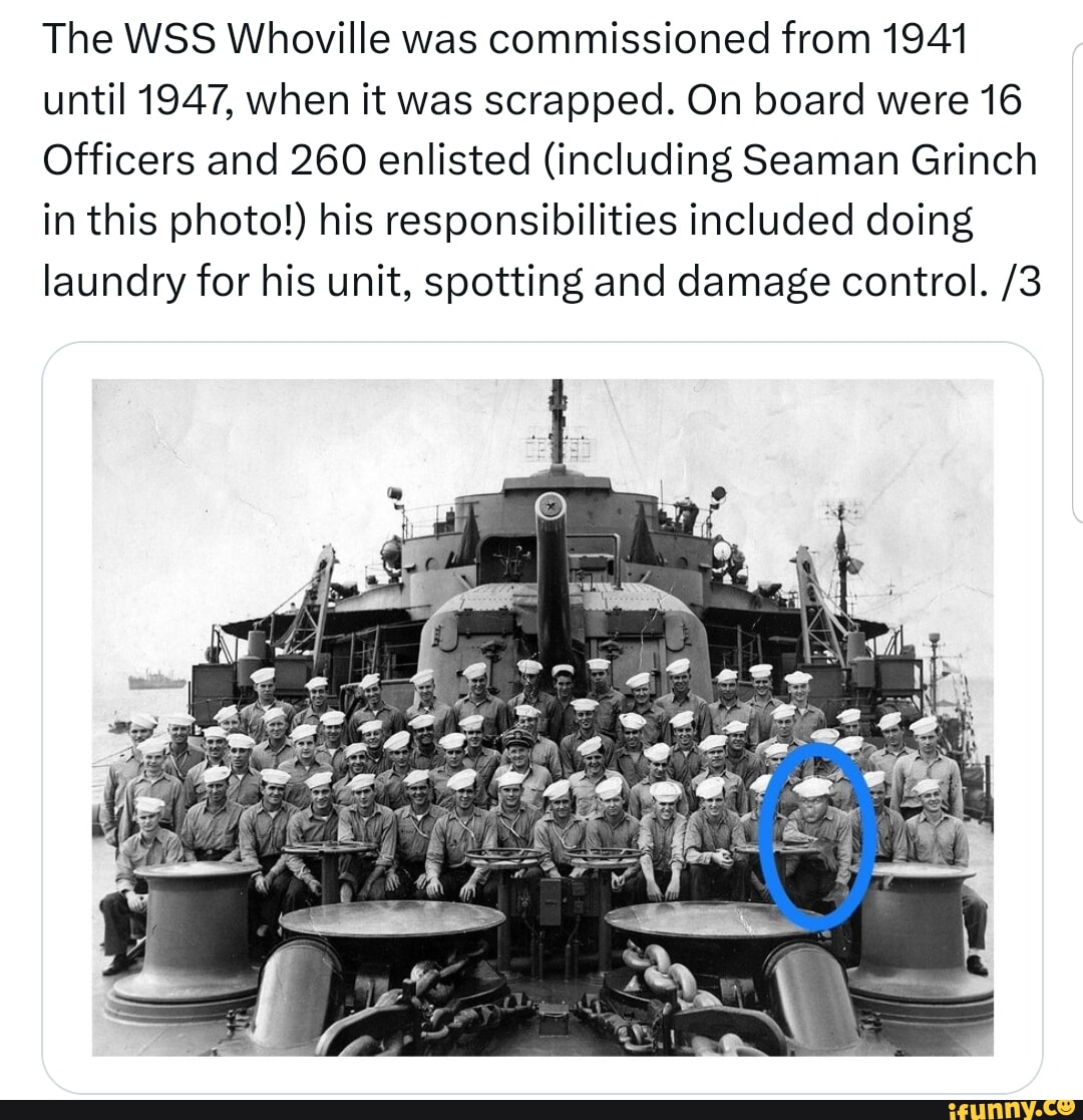 The WSS Whoville was commissioned from 1941 until 1947, when it was ...