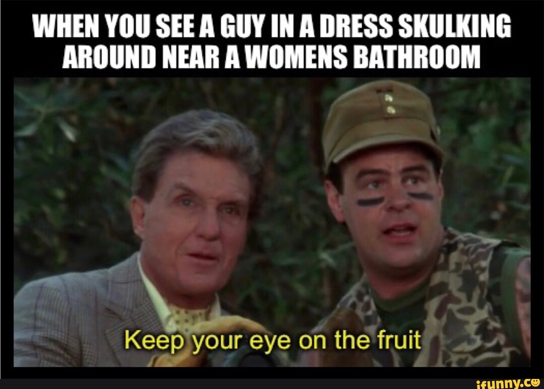 WHEN YOU SEE A GUY IN DRESS SKULKING AROUND NEAR A WOMENS BATHROOM Keep ...