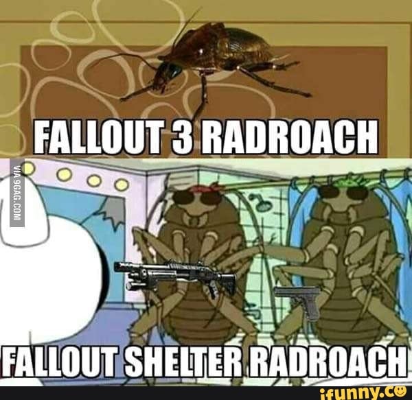 _FALLOUT 3 RADROACH FALLOUT SHELTER RADROACH - iFunny