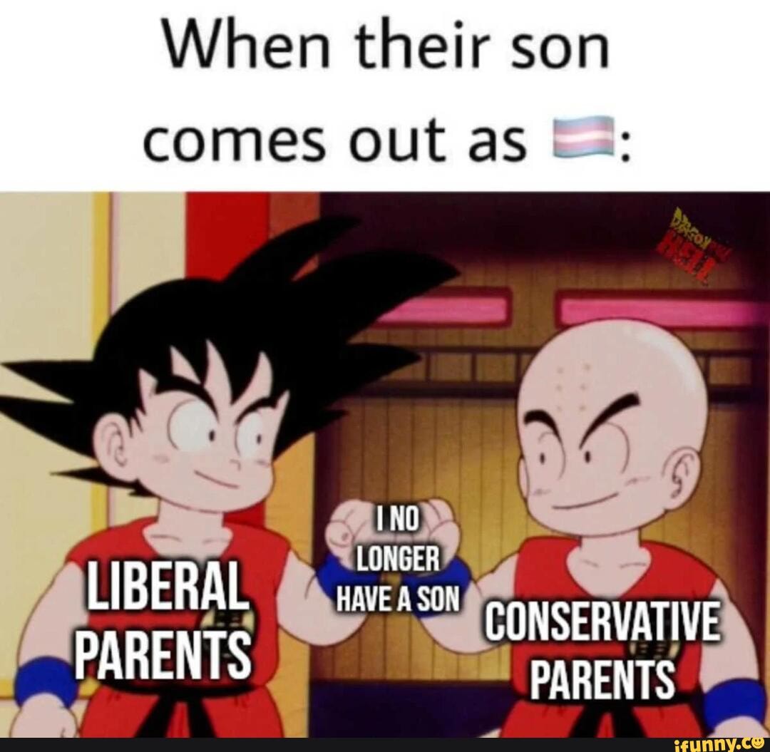 When their son comes out as LONGER VE LIBERAL HAVE SOK PARENTS - iFunny