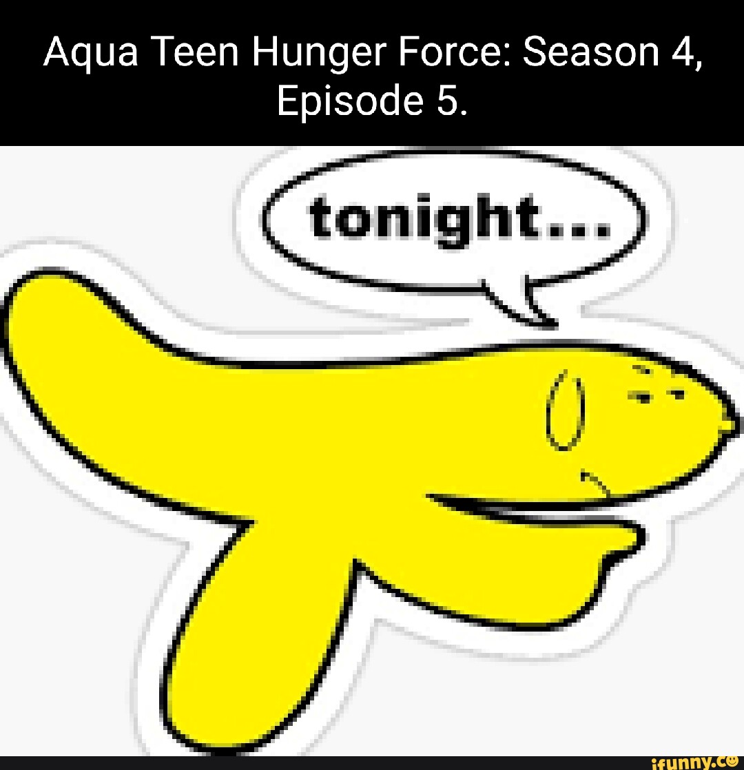 Aqua Teen Hunger Force: Season 4, Episode 5. (tonight...) - iFunny