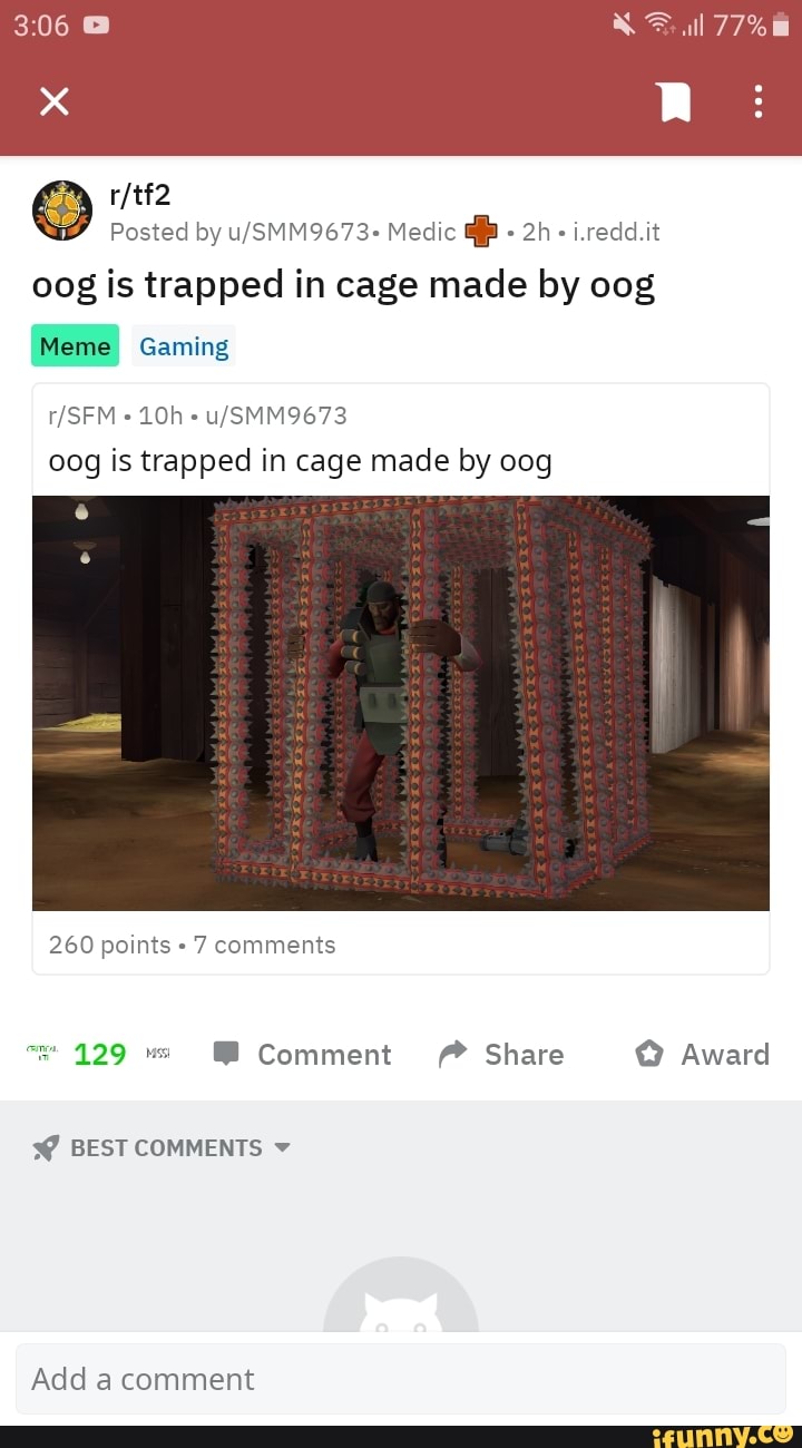 Oog is trapped in cage made by oog Meme Gaming 00g is trapped in cage ...