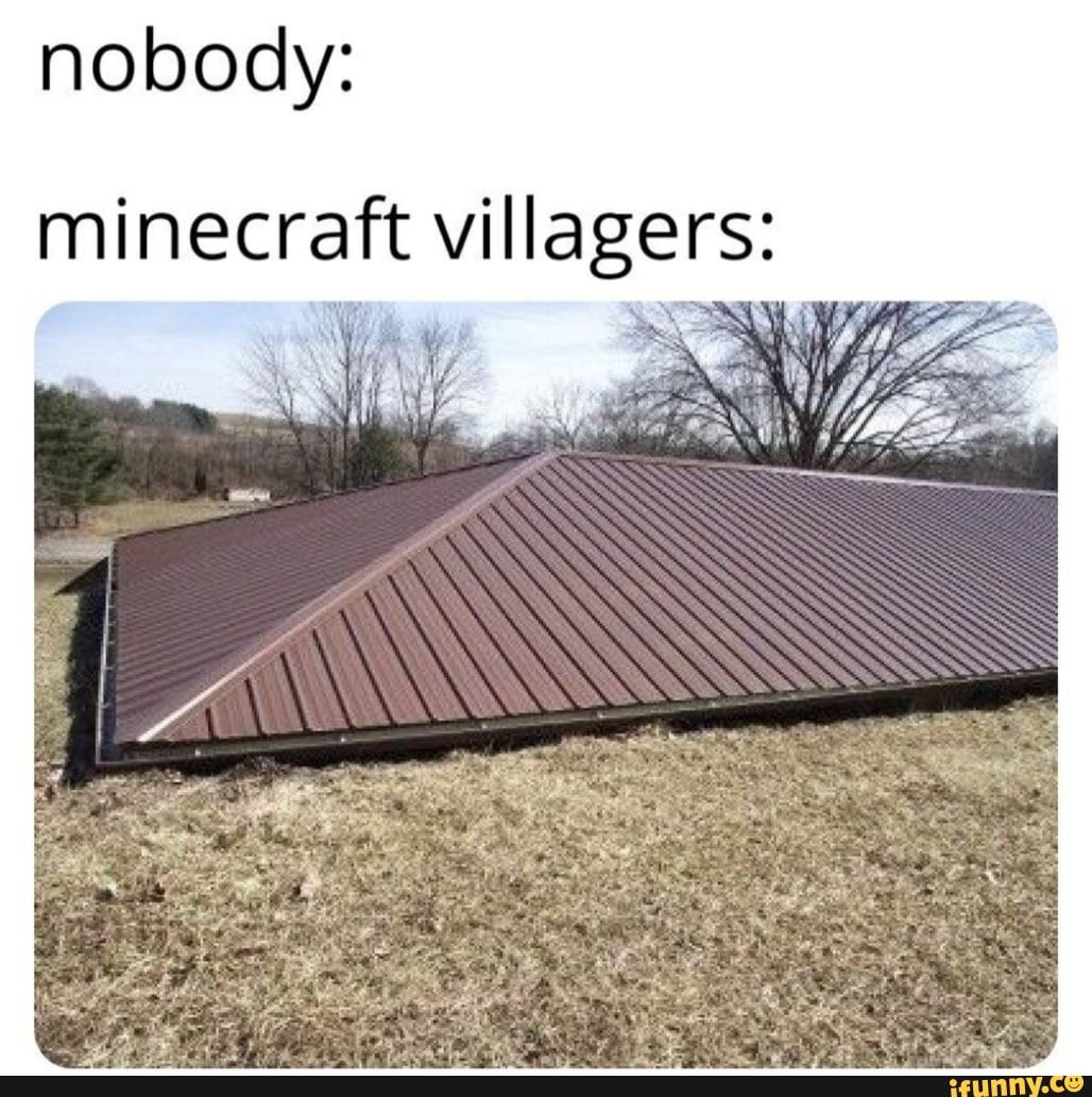 Nobody: minecraft villagers: - iFunny