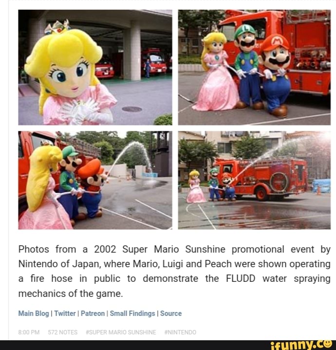 Photos from a 2002 Super Mario Sunshine promotional event by Nintendo ...