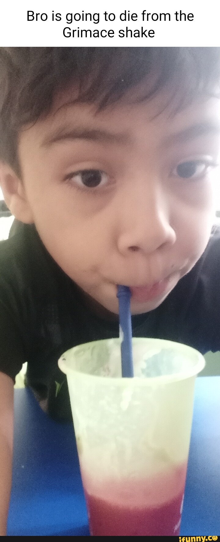 Bro is going to die from the Grimace shake - iFunny