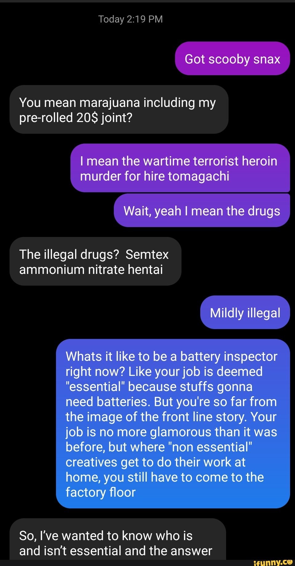 Scooby Snax Story - Today PM Got scooby snax You mean marajuana ...