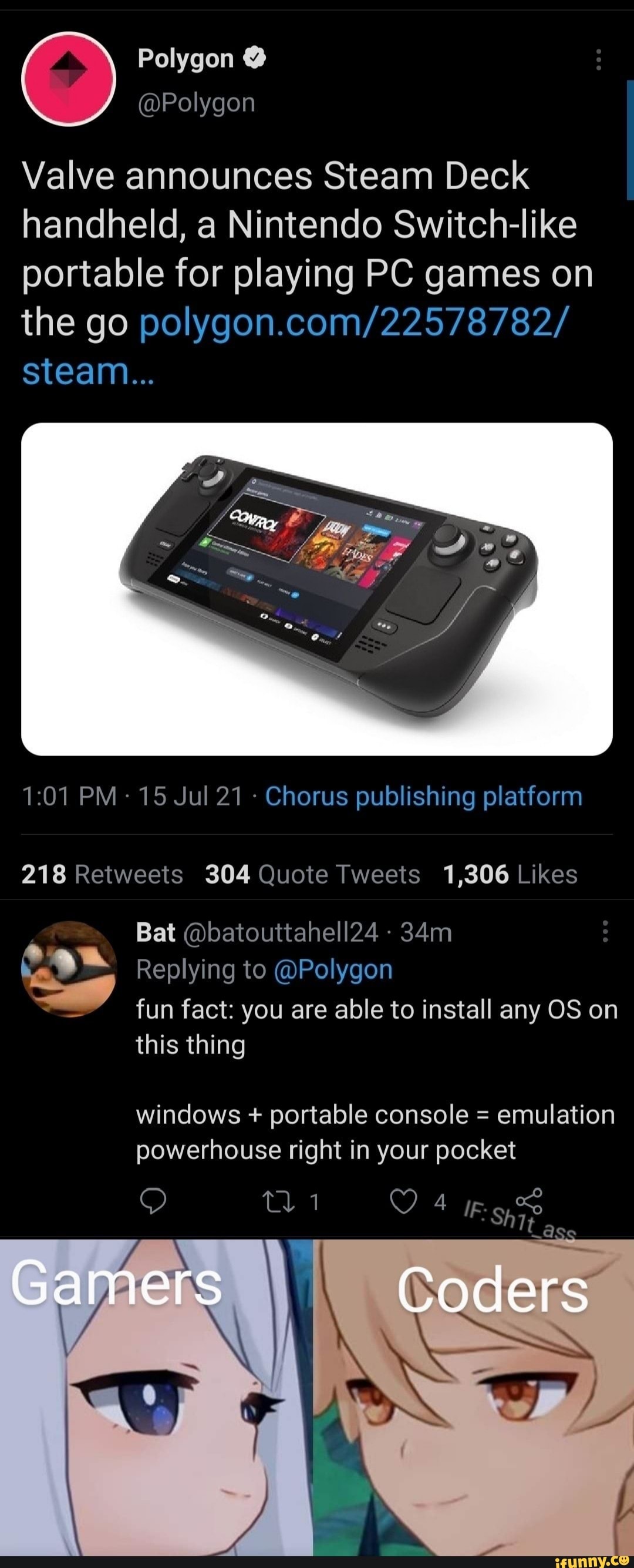 Polygon @ @Polygon Valve announces Steam Deck handheld, a Nintendo ...