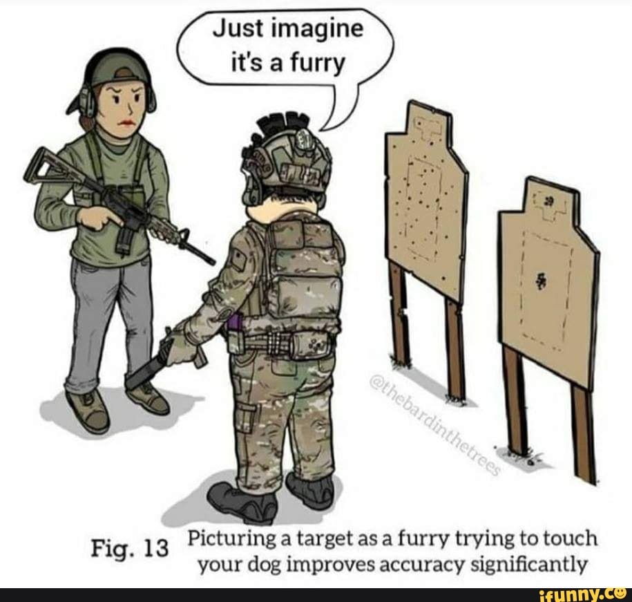 Just imagine it's a furry Fig. 13 Picturing a target as a furry trying ...