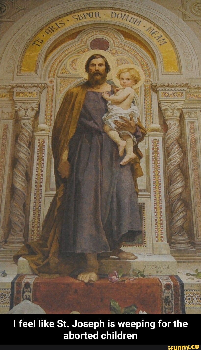 fin I feel like St. Joseph is weeping for the aborted children - I feel ...