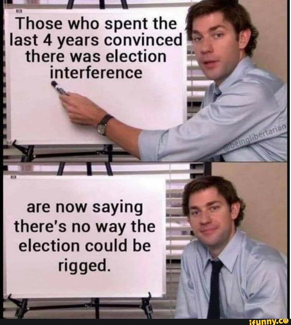 Those who spent the last 4 years convinced there was election ...
