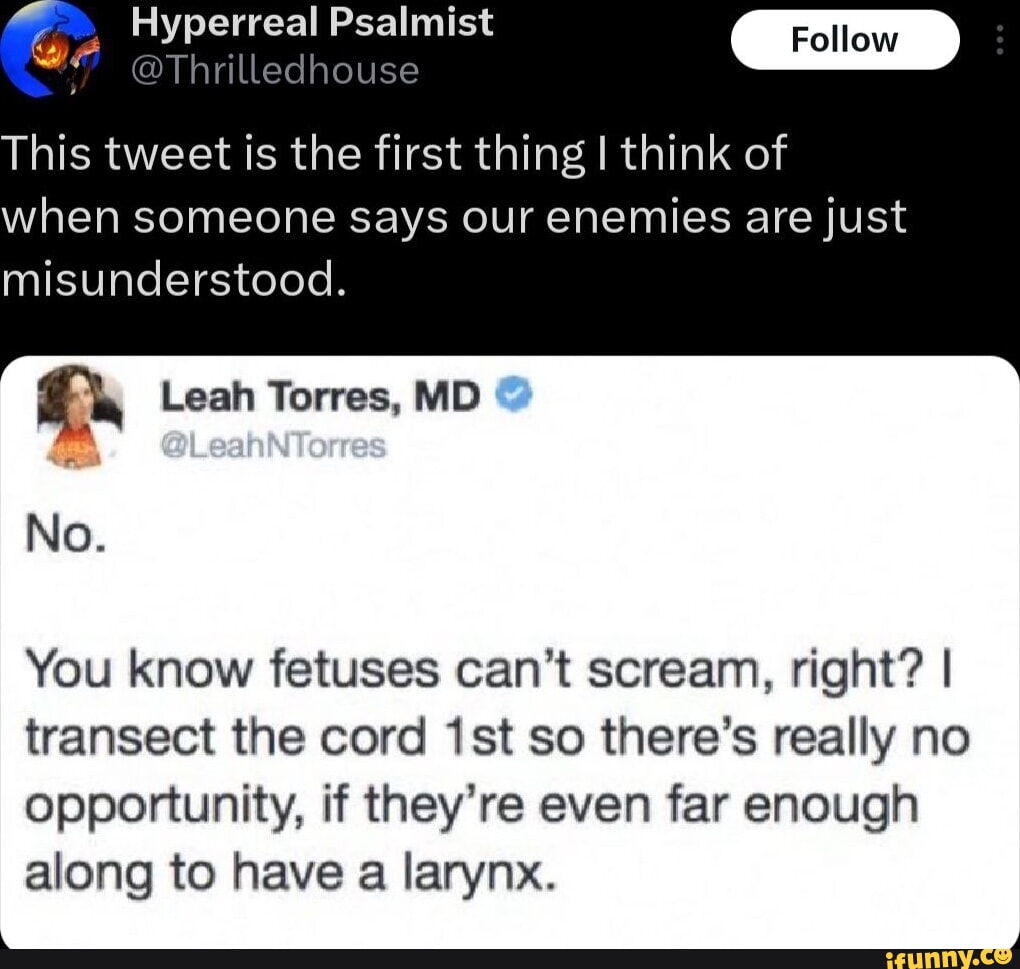 Hyperreal Psalmist Thrilledhouse Follow] This tweet is the first thing ...