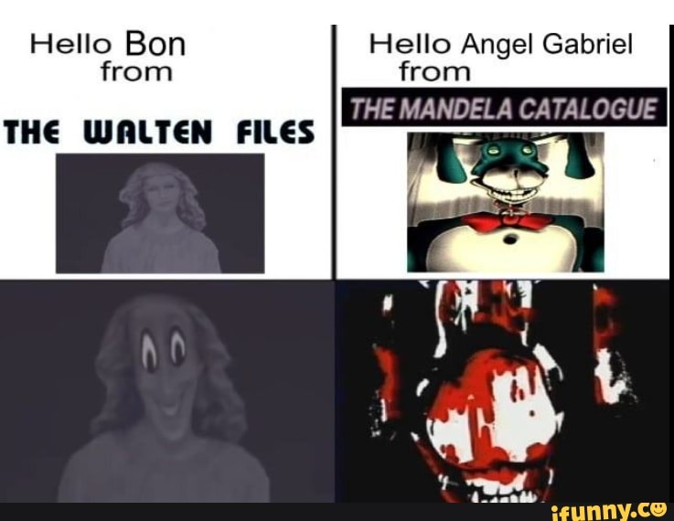 Hello Bon Hello Angel Gabriel from from THE MANDELA CATALOGUE THE ...