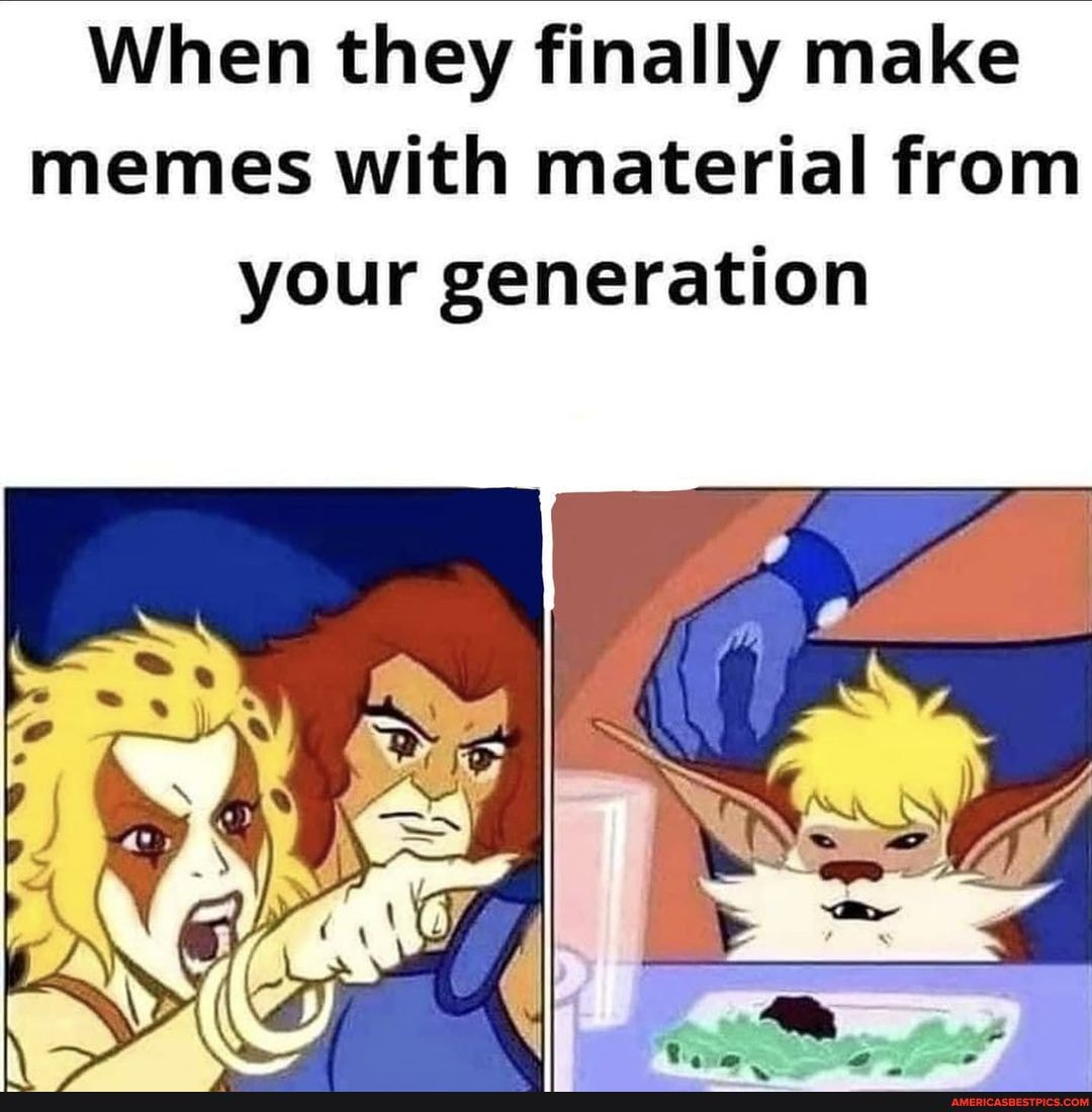 When they finally make memes with material from your generation ...