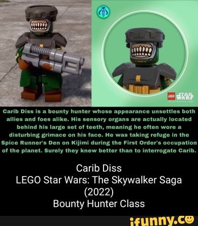 Jounty hunter whose appearance unsettles both His sensory organs are ...