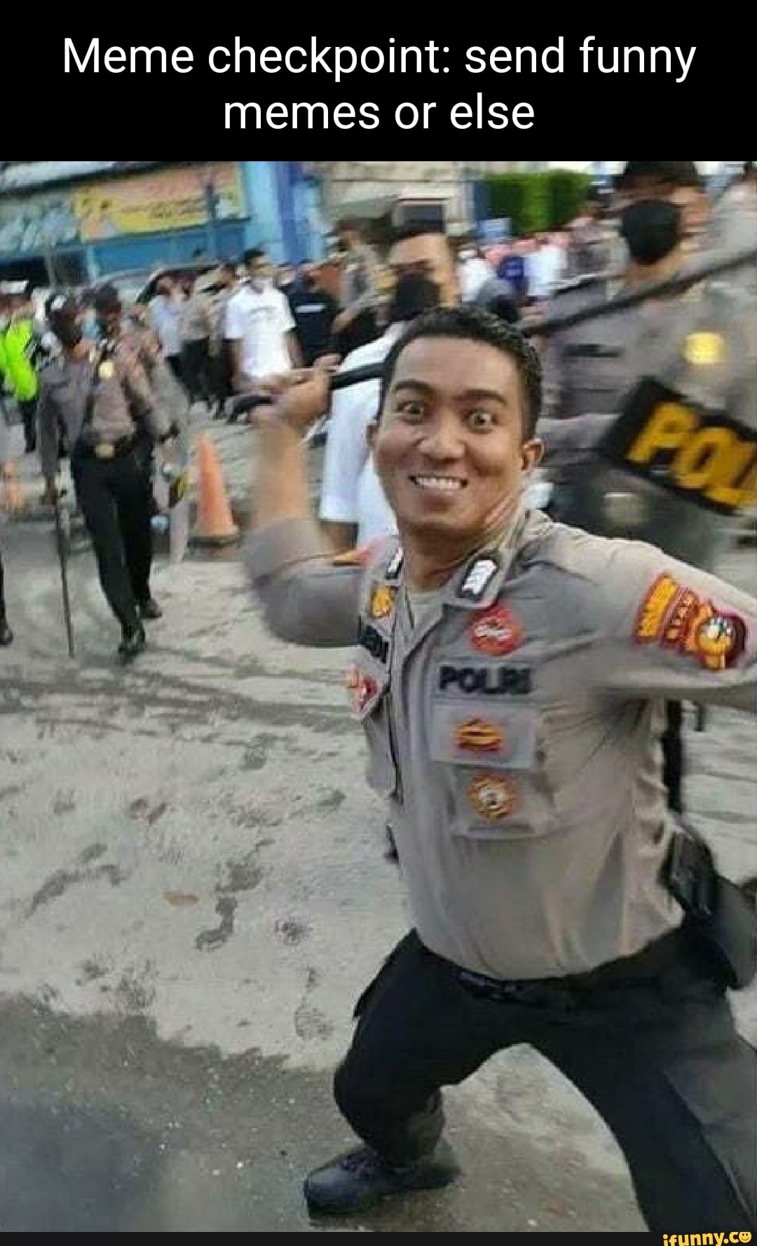 Meme checkpoint: send funny memes or else - iFunny