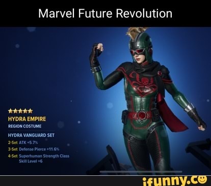 Marvel Future Revolution HYDRA EMPIRE REGION cOSTUME HvDRA VANGUARO SeT ...