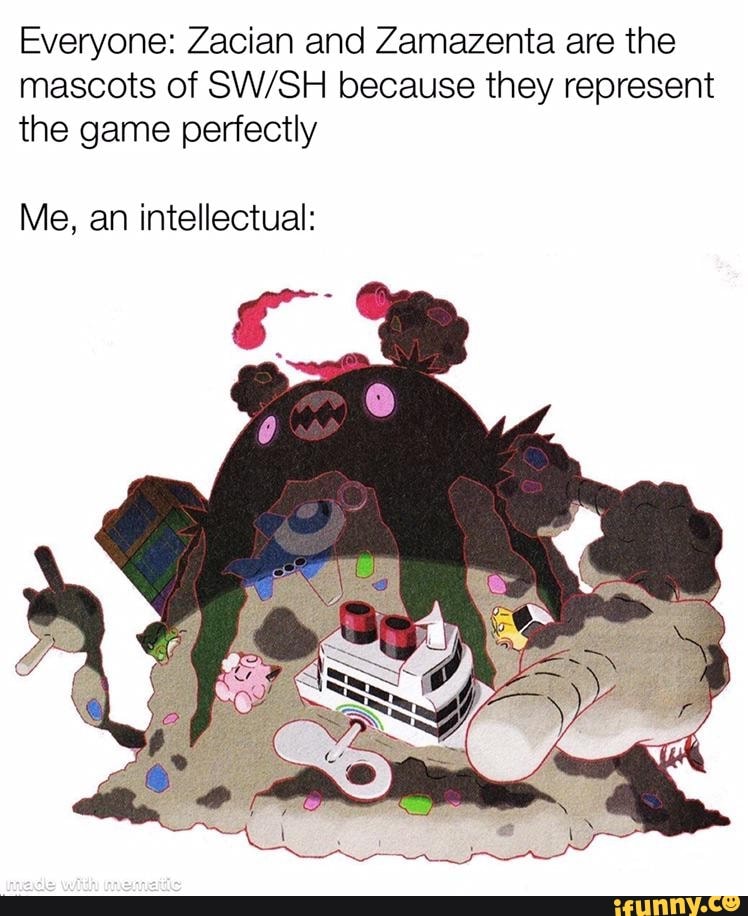 Everyone: Zacian and Zamazenta are the mascots of because they ...