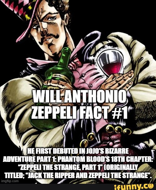He first debuted in JoJo’s Bizarre Adventure Part 1: Phantom Blood’s ...