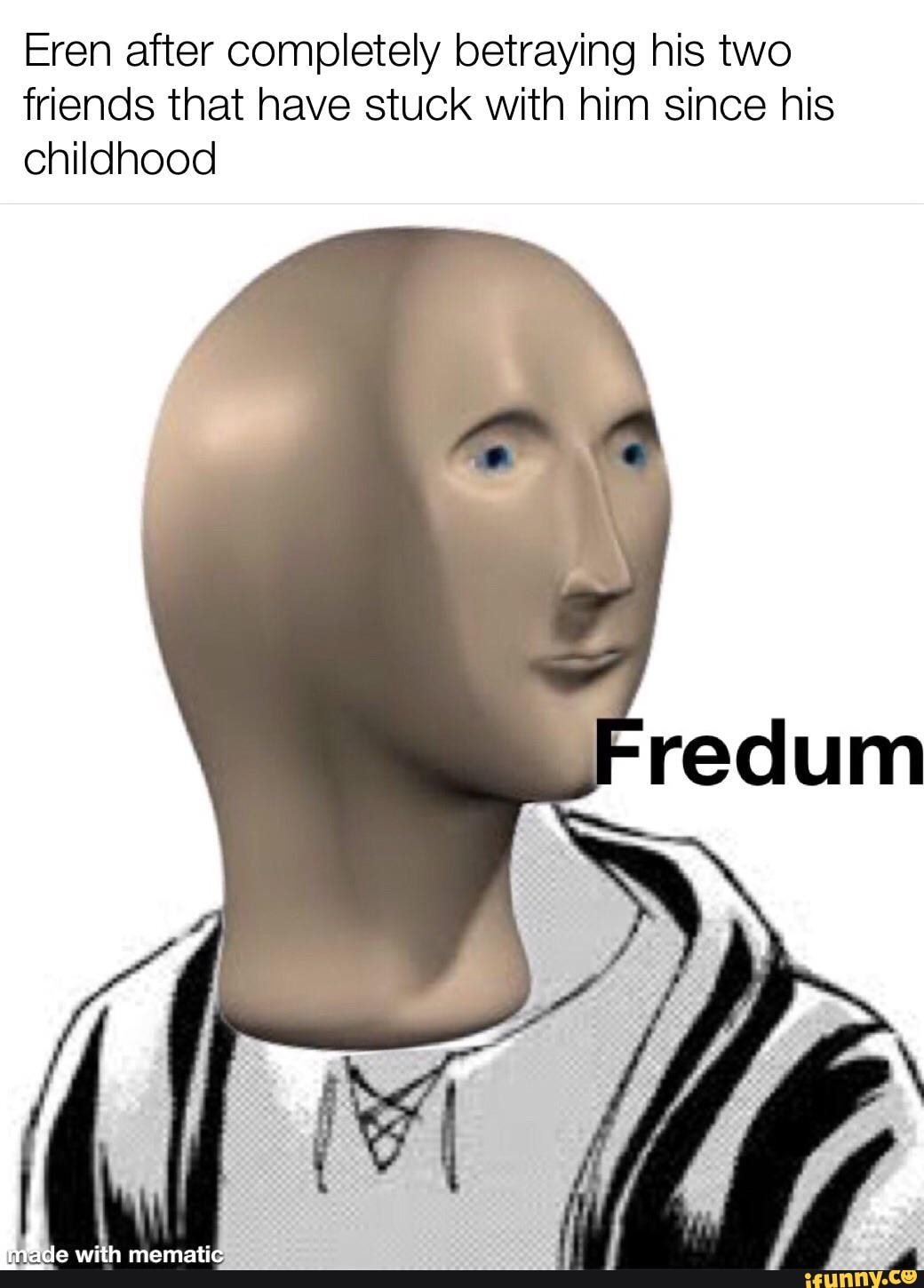 Eren after completely betraying his two friends that have stuck with ...