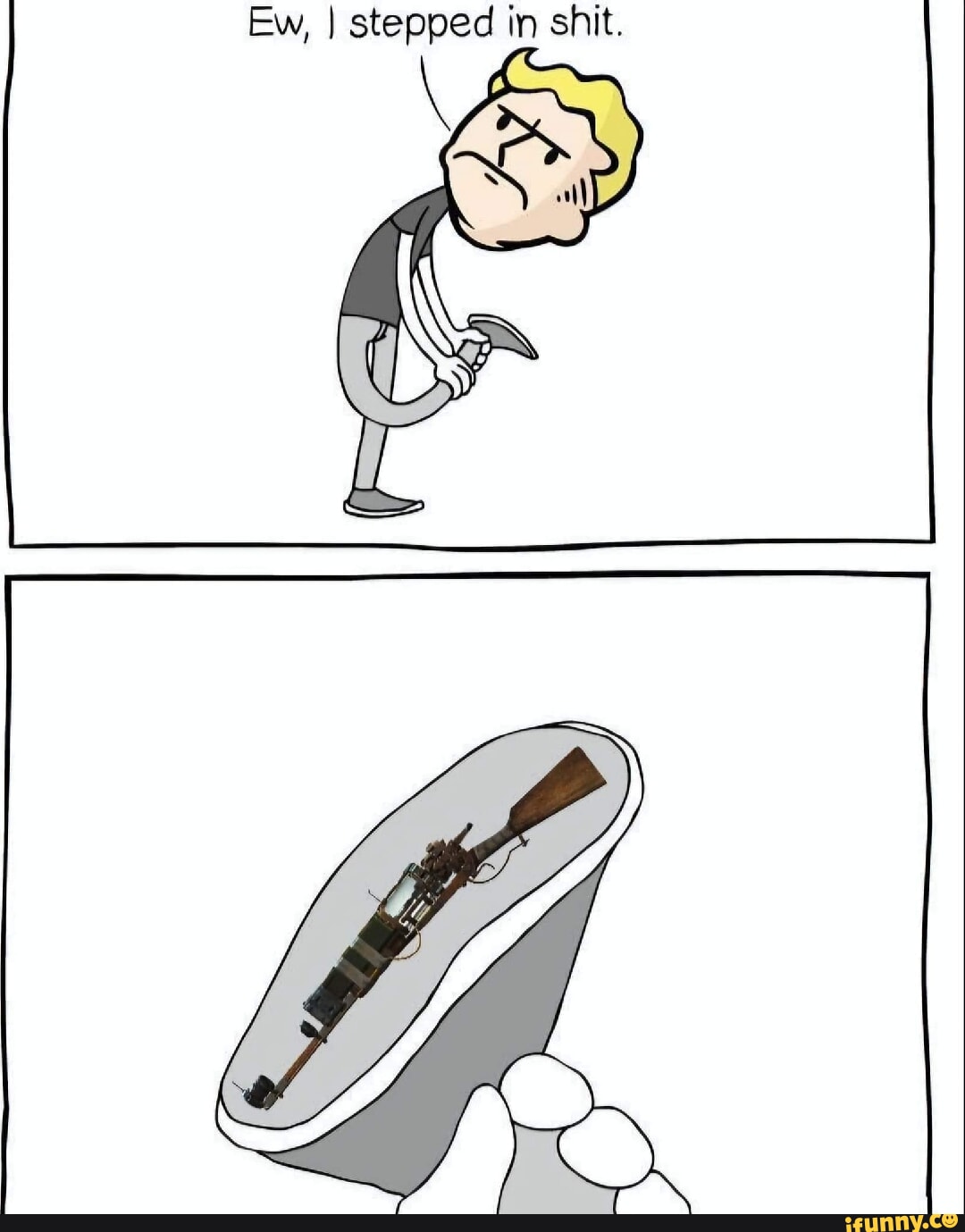 Ew, I stepped shit. - iFunny