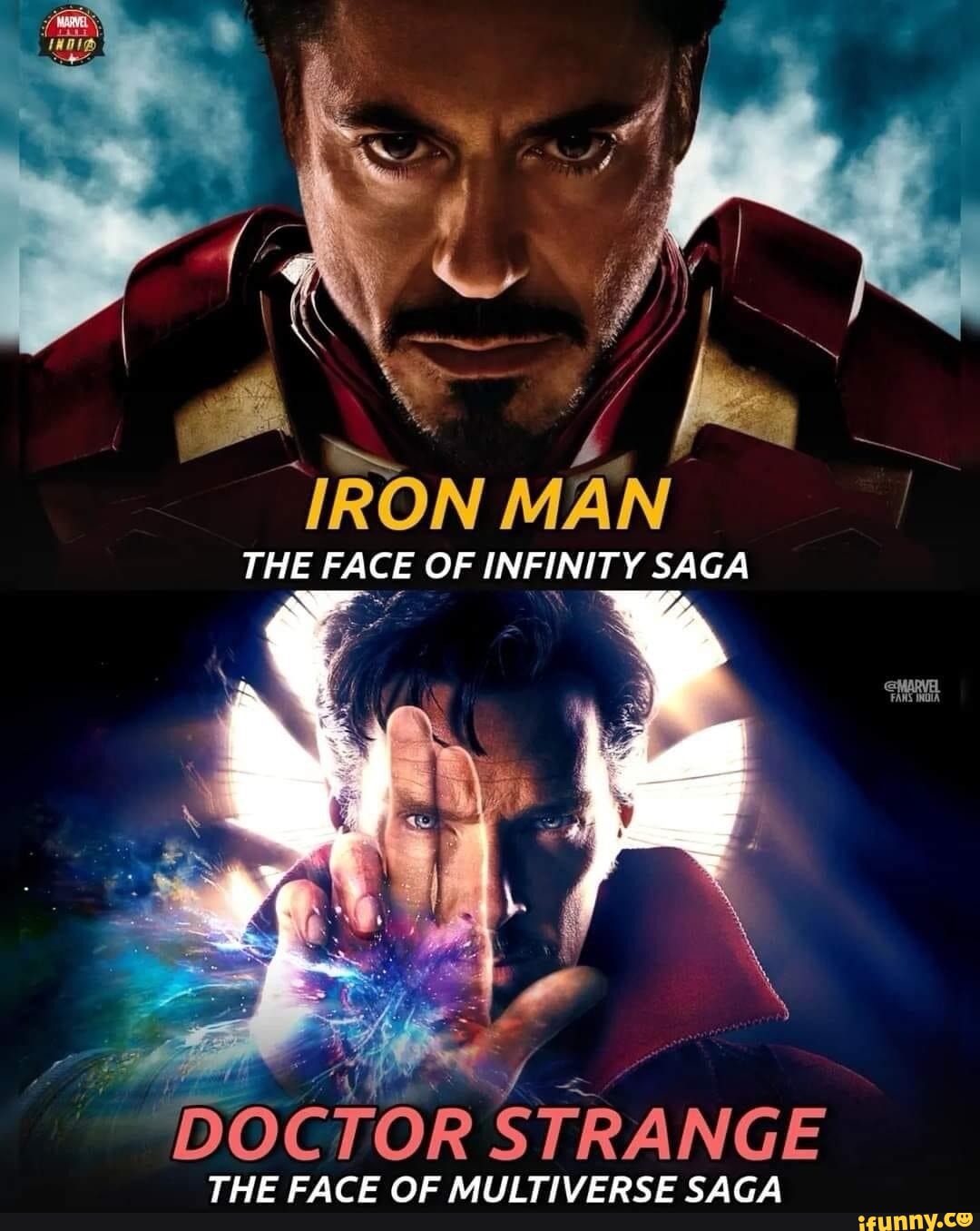 RON MAN THE FACE OF INFINITY SAGA MARVEL FANS INIA DOCTOR STRANGE THE ...