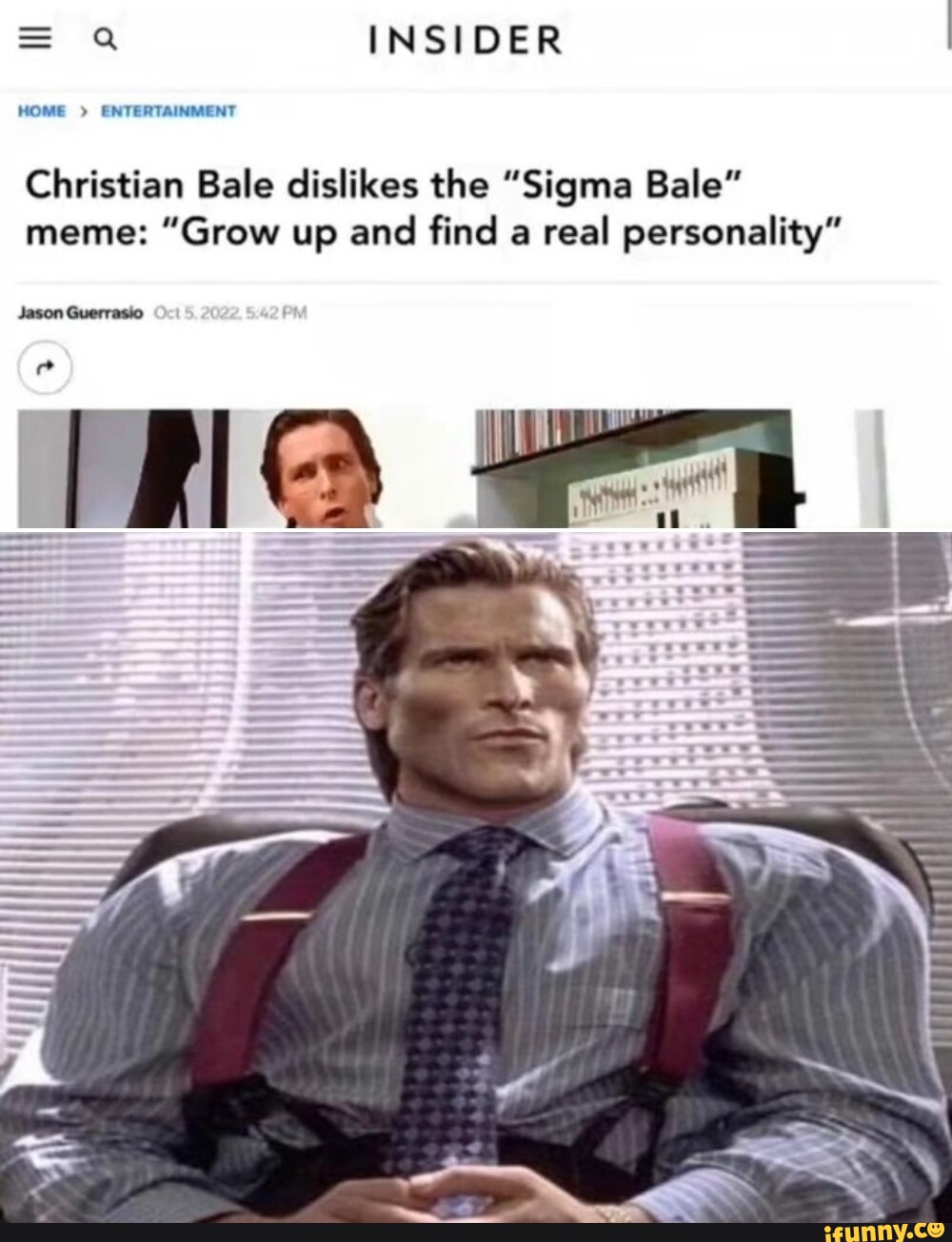 = Q INSIDER HOME > ENTERTAINMENT Christian Bale dislikes the "Sigma ...