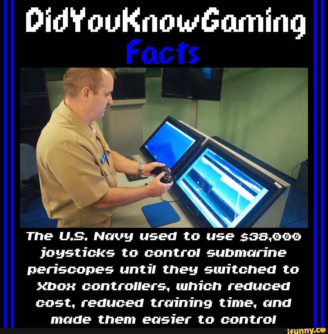 DidYouKnowGaming SS The U.S. Navy used to use $38,000 joysticks to ...