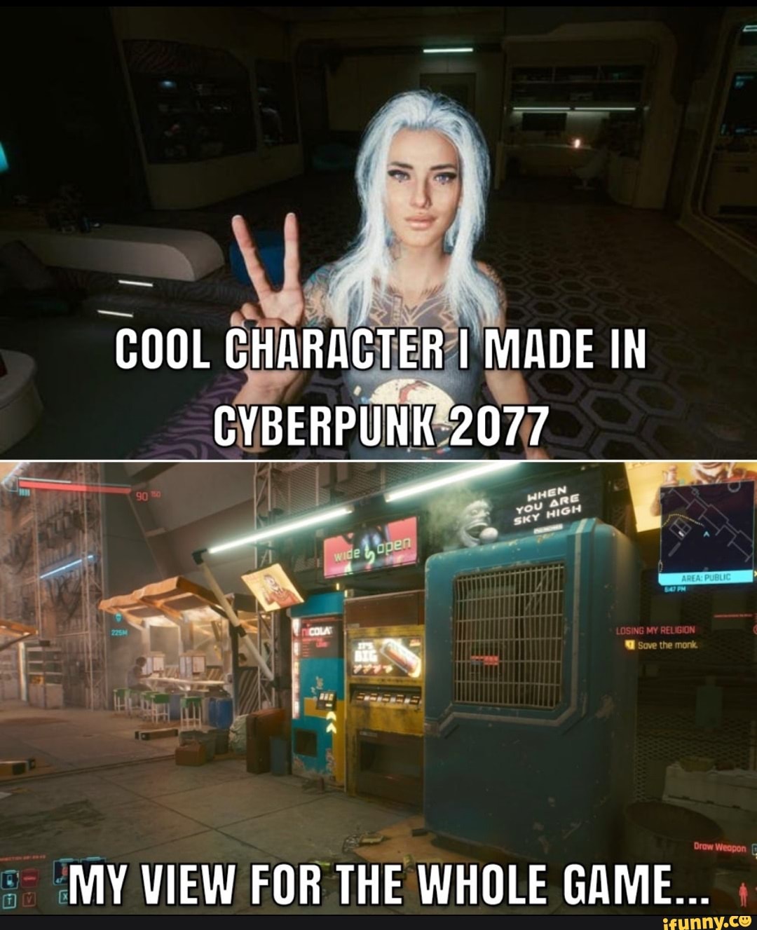 COOL CHARACTER I MADE IN CYBERPUNK 2077 SS I AVON, MY VIEW FOR THE ...