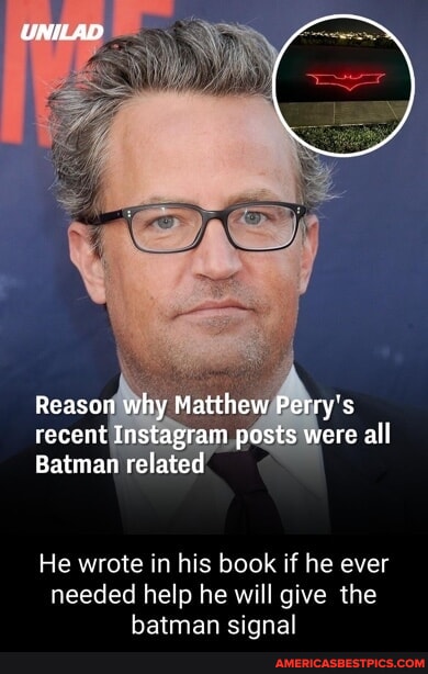 UNILAD Reason why Matthew Perry's recent Instagram posts were all ...