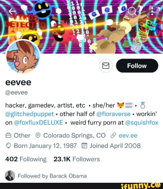 Eevee @eevee hacker, gamedey, artist, etc - @glitchedpuppet other half ...