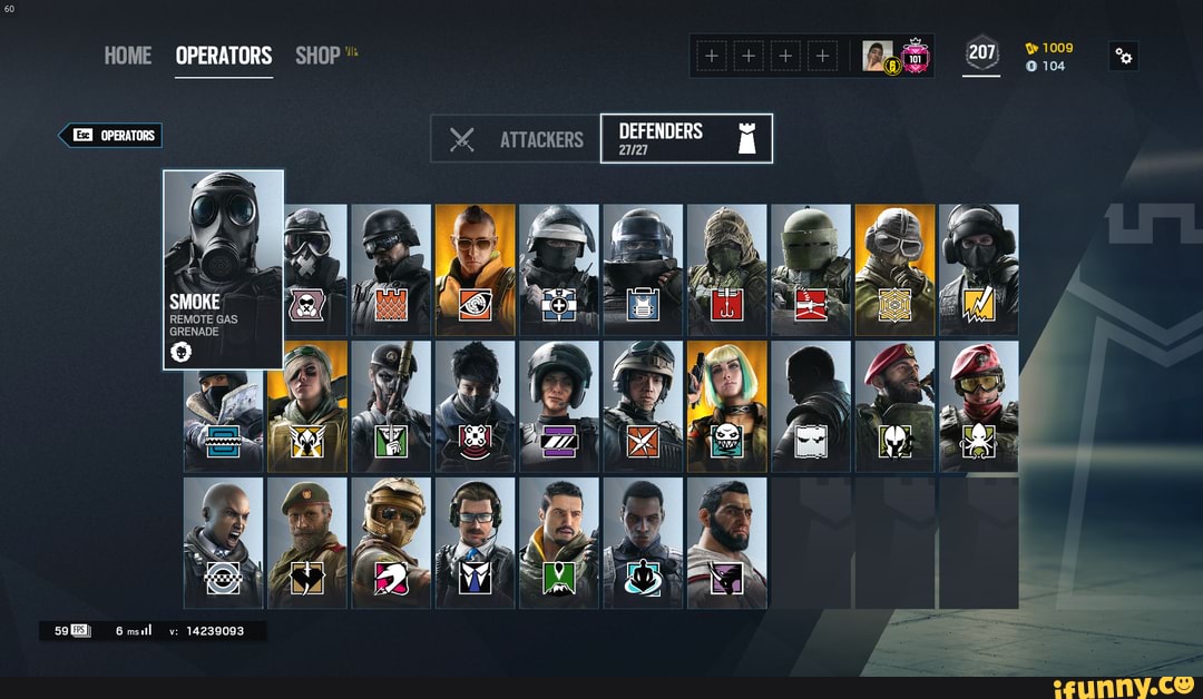 Yeet - 59 HOME OPERATORS SHOP ATTACKERS DEFENDERS 207, 1009 104 - iFunny