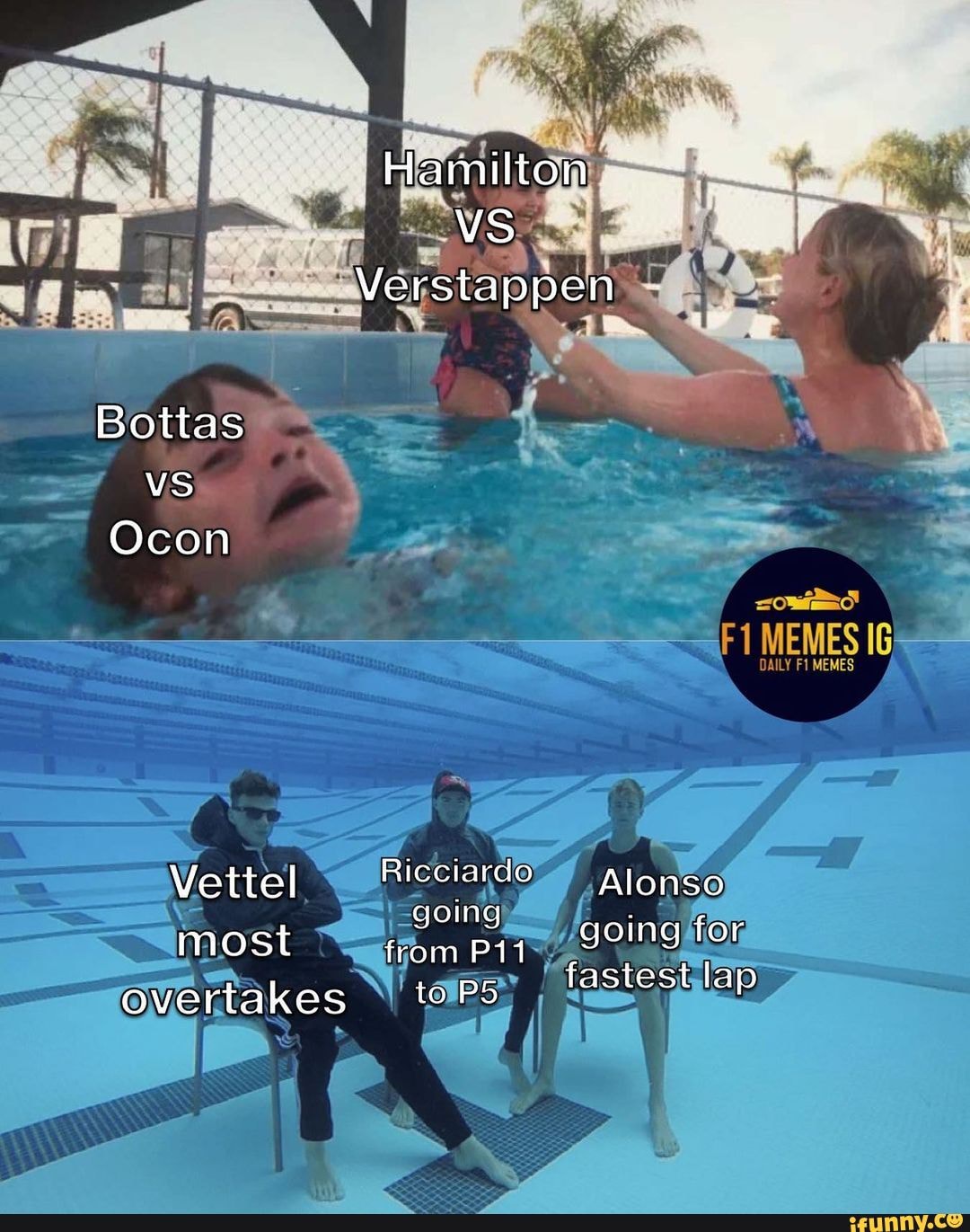 Hamilton VS Verstappen Bottas VS Ocon MEMES DAILY MEMES Vettel ...