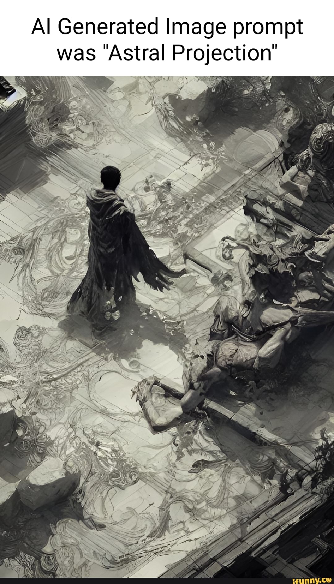 Al Generated Image prompt Astral Projection Was - iFunny