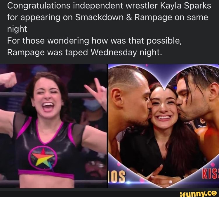 Congratulations independent wrestler Kayla Sparks for appearing on ...