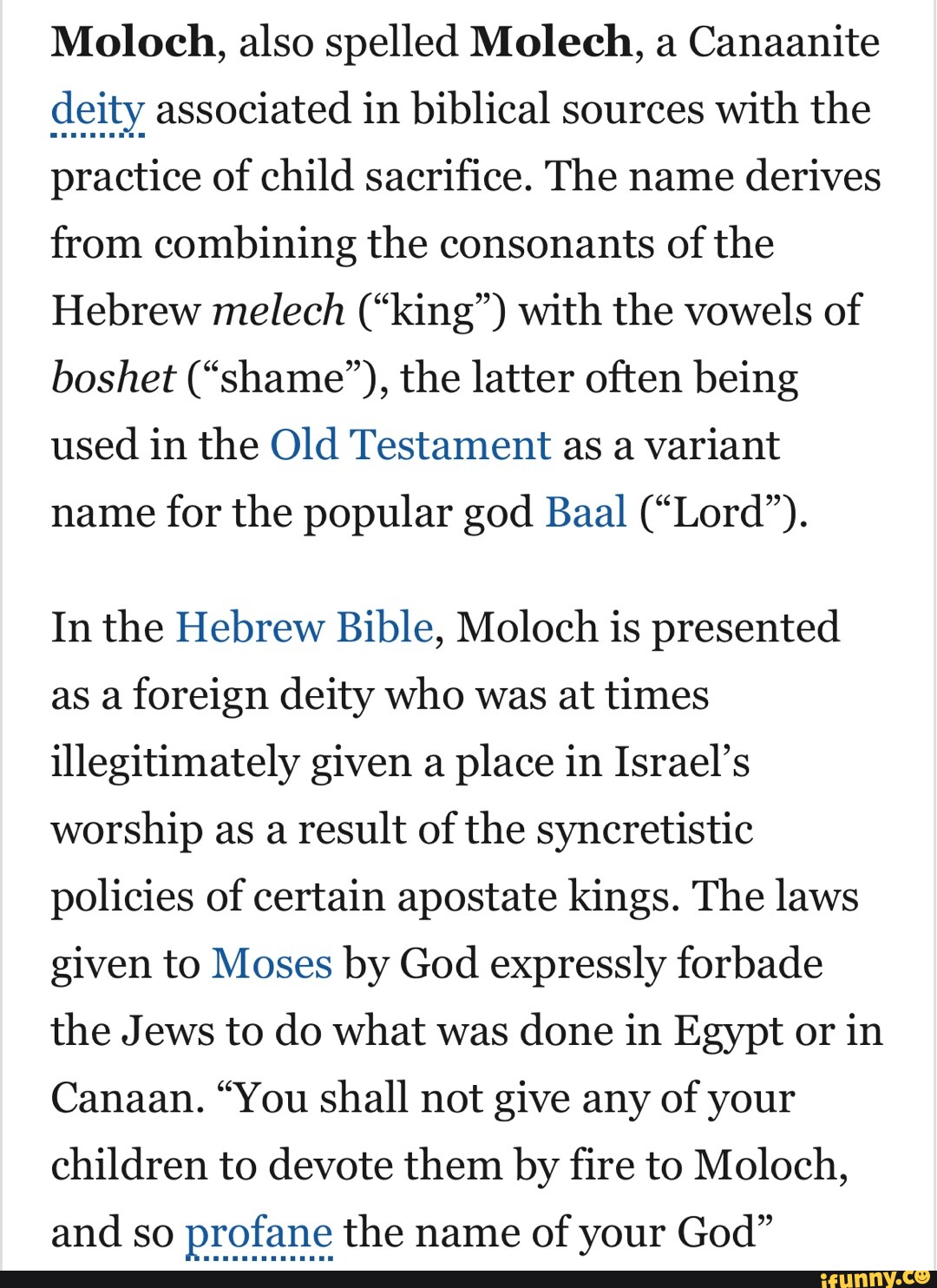 Molech memes. Best Collection of funny Molech pictures on iFunny