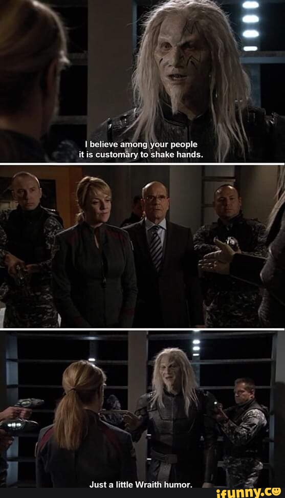 I believe among\ your people it is customary to shake hands. ae 4 100 ...