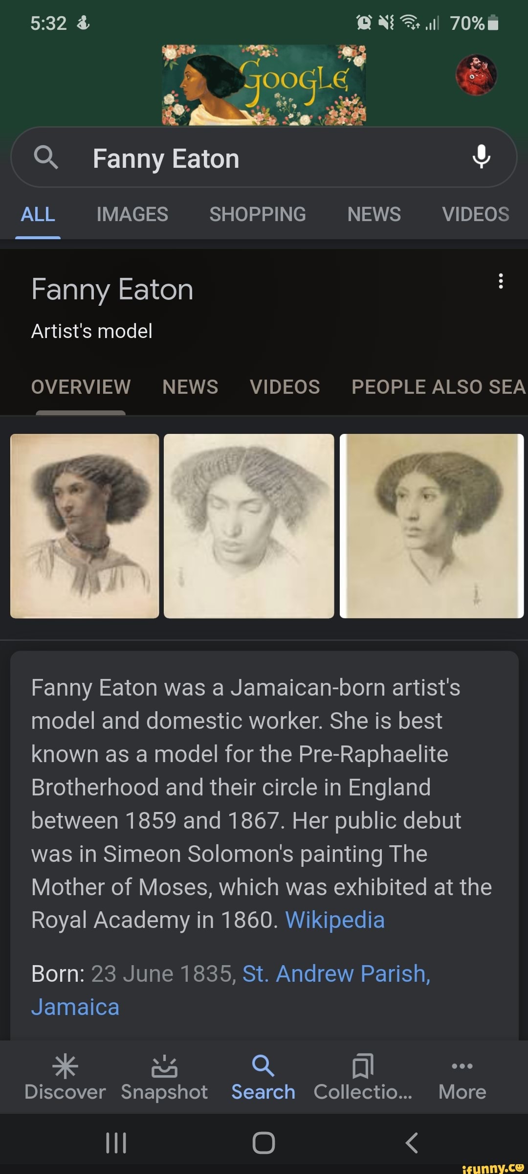 Q. Fanny Eaton ALL IMAGES SHOPPING NEWS VIDEOS Fanny Eaton Artist's ...